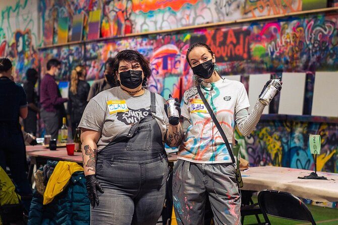 BYOB Spray Paint 'n' Sip at Studio W.I.P. Chicago - Accessibility and Practical Details