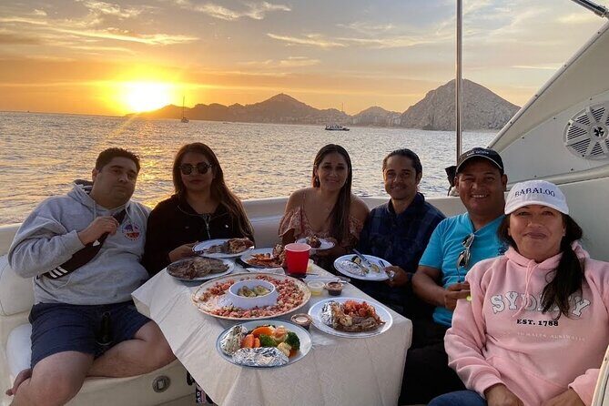 Cabo Arch Sunset Private Yacht Tour plus Dinner and Drinks - Frequently Asked Questions