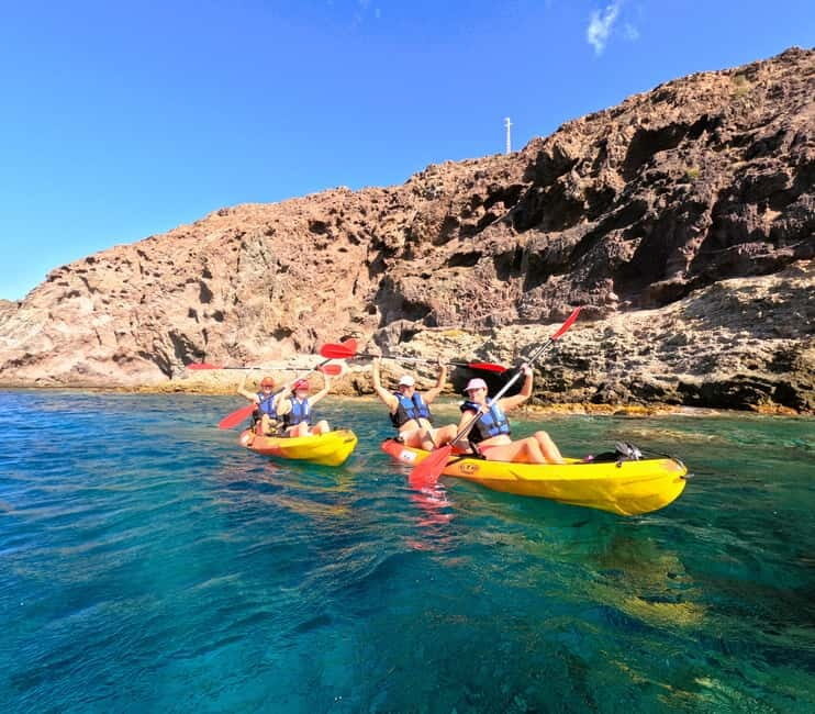 CABO DE GATA: GUIDED KAYAK ROUTE + SNORKEL + FREE PHOTOS - Key Points
