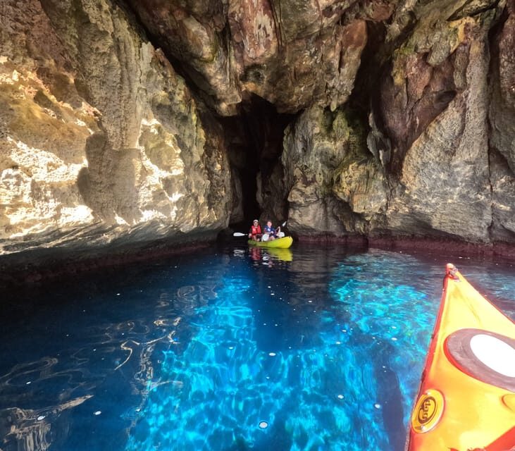 Cala en Porter: Menorca Caves Kayaking Tour & GoPro Photos - Exploring Menorca’s Coastline in a Kayak