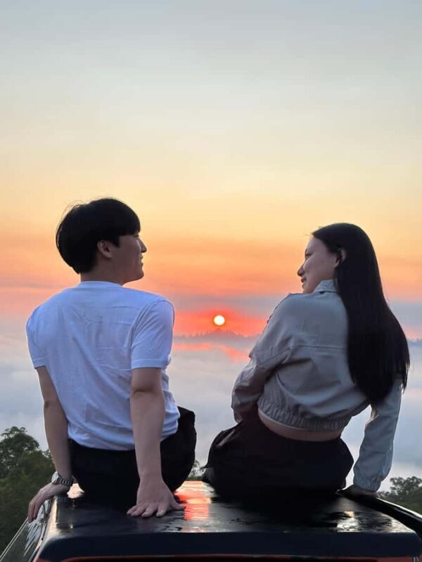 Caldera jeep sunrise with ploating temple - Starting the Day: Early Morning Pickup and Logistics