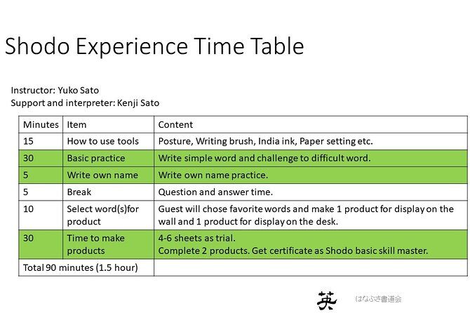 Calligraphy class, Give the gift of professional work. Ginza area - FAQ