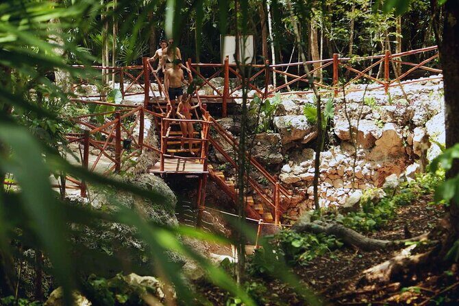 Cancun Cenote Adventure: Swim in 3 Cenotes with Zipline&Waterfall - The Sum Up