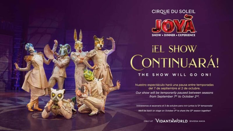 Cancún: Cirque du Soleil JOYÀ Show Ticket - Key Points