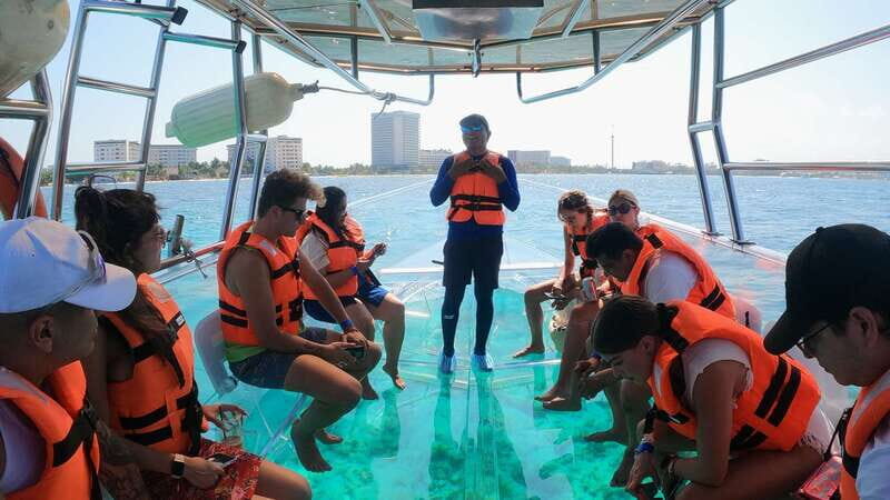 Cancún: Clear Boat Ride with drinks - An In-Depth Look at the Cancun Transparent Boat Tour