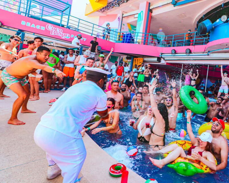 Cancun: Coco Bongo Spring Break Beach Party with Open Bar - Key Points