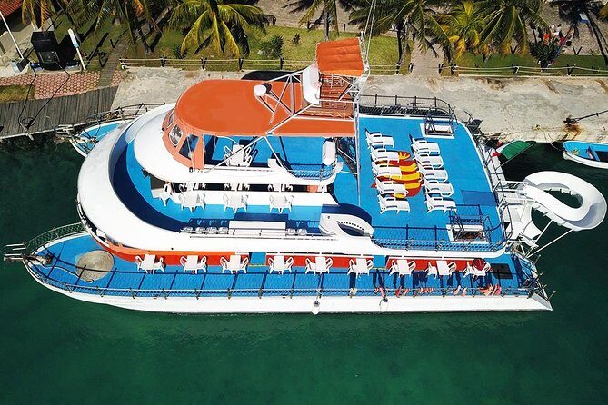 Cancun Dancer Cruise to Isla Mujeres with Snorkeling and Lunch - The Water Slide, Diving Board, and Water Fun