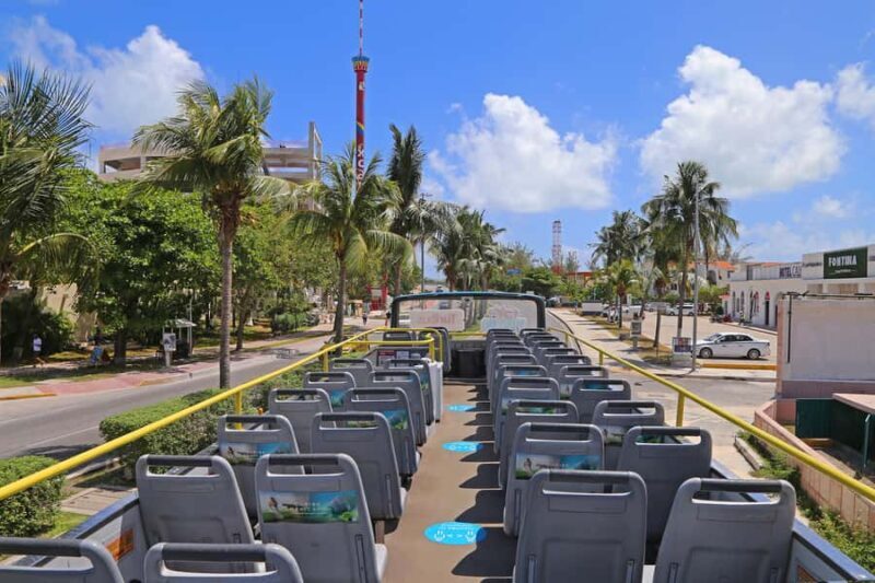 Cancun: Hop-on Hop-off Bus Tour with Flowrider Experience - Buses, Stops, and Logistics