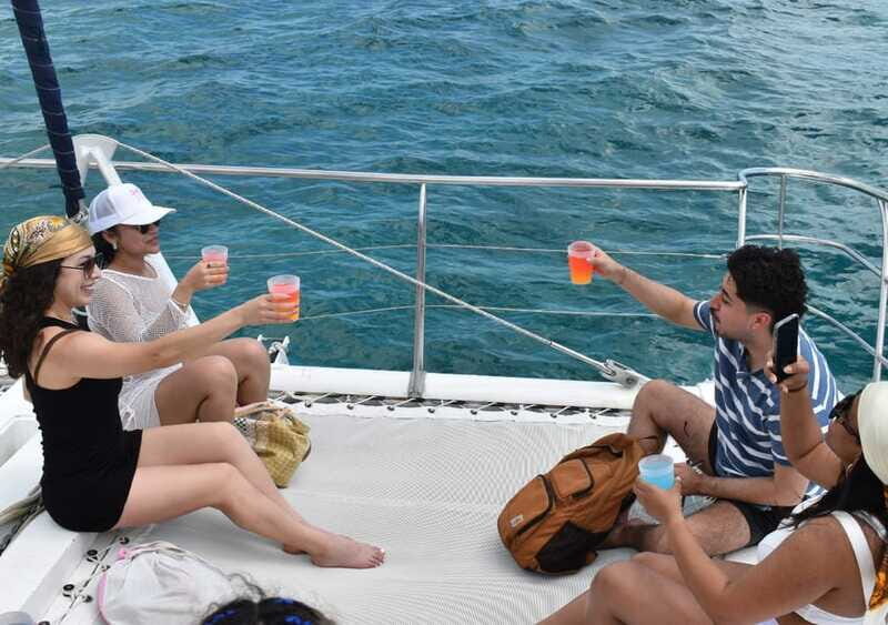 Cancun: Isla Mujeres Only Adults Catamaran, drinks & snorkel - Key Points