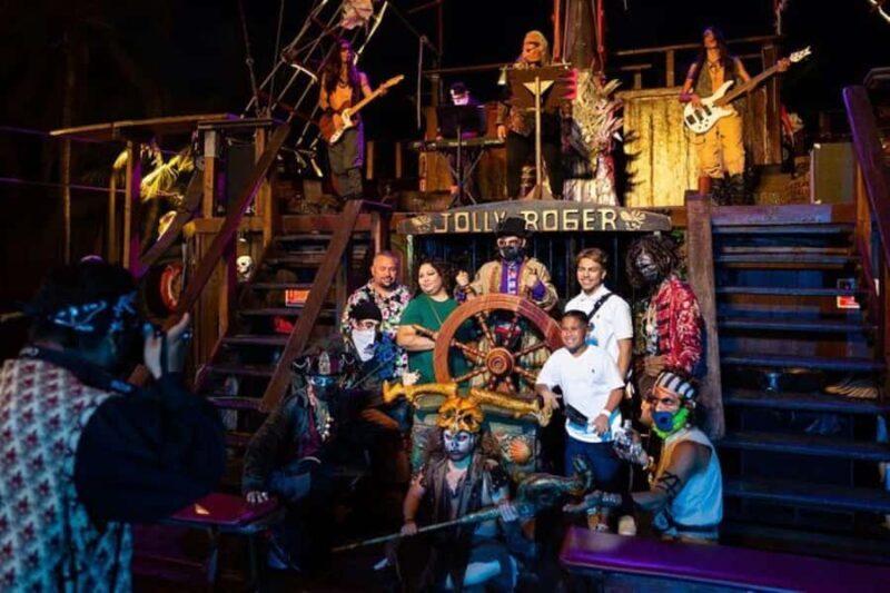 Cancun Night Pirate Ship Cruise with Chicken Dinner and Show - The Show: Live Battles and Entertaining Contests
