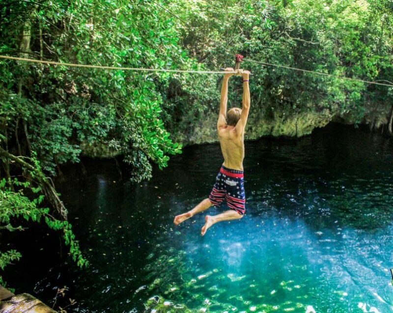 Cancun & Riviera Maya: ATV, Zipline, & Cenote Combo Tour - Exploring the Cenote Verde Lucero