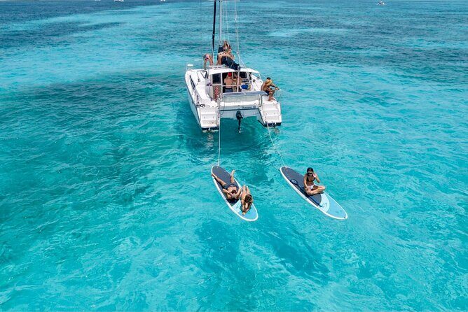 Cancun to Isla Mujeres Private Catamaran Cruising Snorkeling Fun! - Key Points
