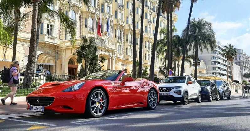 Cannes:private Ferrari Big Tour to Juan Les Pins and Antibes - The Full Itinerary Breakdown