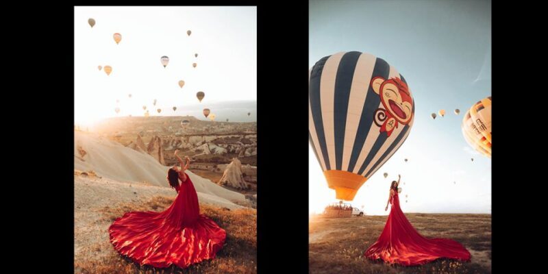 Cappadocia: PhotoShoot with Balloons. Flying Dress included. - FAQ