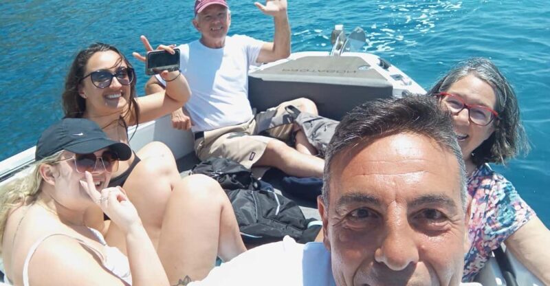 Capri Island private tour from Sorrento - Motorboat 28ft - Scenic Passage: Punta Lagno & Vesuvius Views