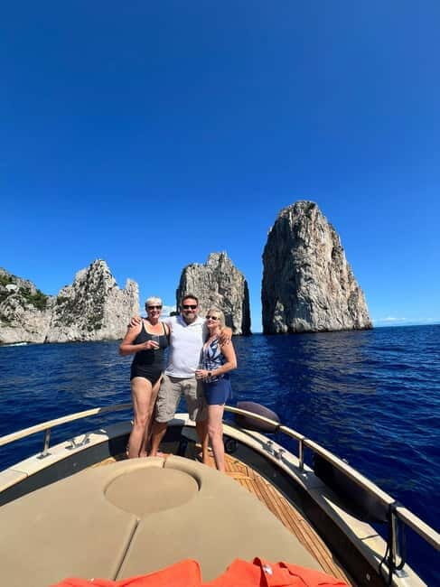 Capri: Premium Boat Tour and City Tour - All Inclusive - Stops for Swimming and Snorkeling