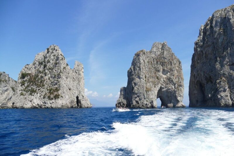 Capri private boat tour from sorrento on Gozzo 9 cabin - The Coastline and Scenic Stops