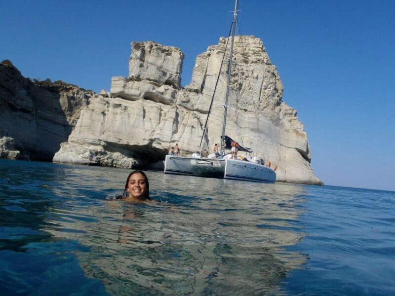 Catamaran Afternoon Cruise: Kleftiko half day with sunset - The Sum Up
