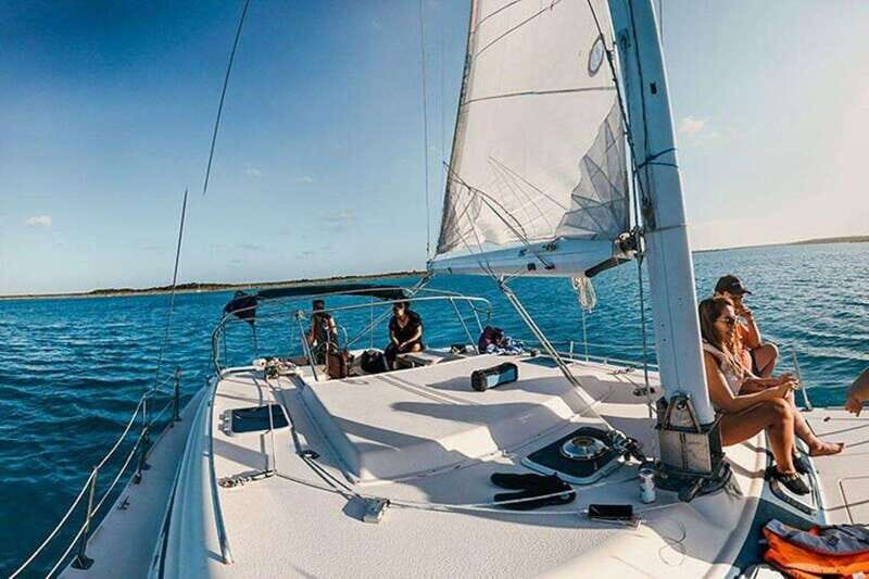 Catamaran party Isla Mujeres with drinks & lunch - Free Time and Island Exploration
