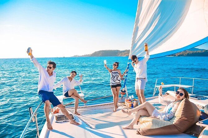 Catamaran Sunset Cruise in Phuket with Dinner at Promthep Cape - Key Points