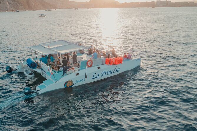 Catamaran Sunset Cruise with Open Bar in Cabo San Lucas - Key Points