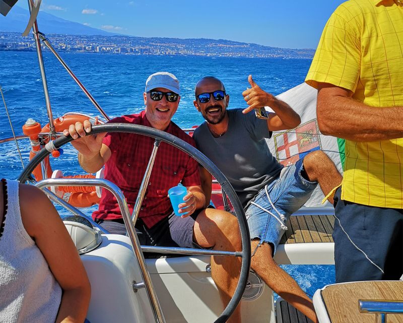 Catania: Coastline Sailing Trip with Aperitif and Prosecco - Food and Drinks: A Taste of Sicily on Board