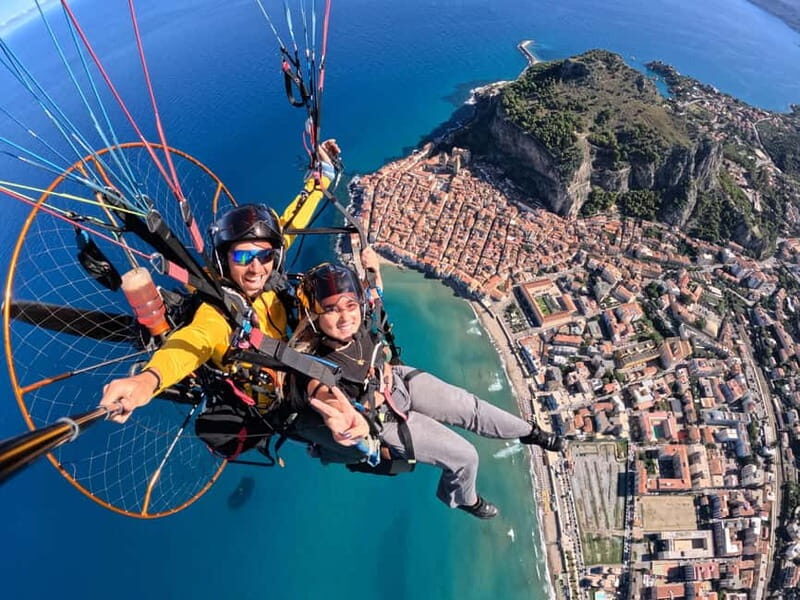 Cefalù: Paragliding flight with paramotor and GoPro13 video photos - What Makes this Tour Stand Out