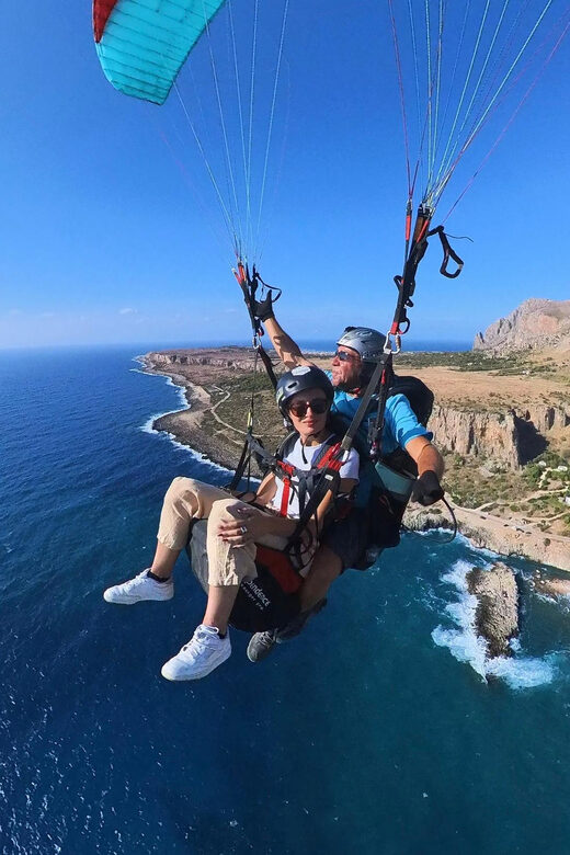 Cefalù: tandem paragliding flight and insta360 video - Key Points