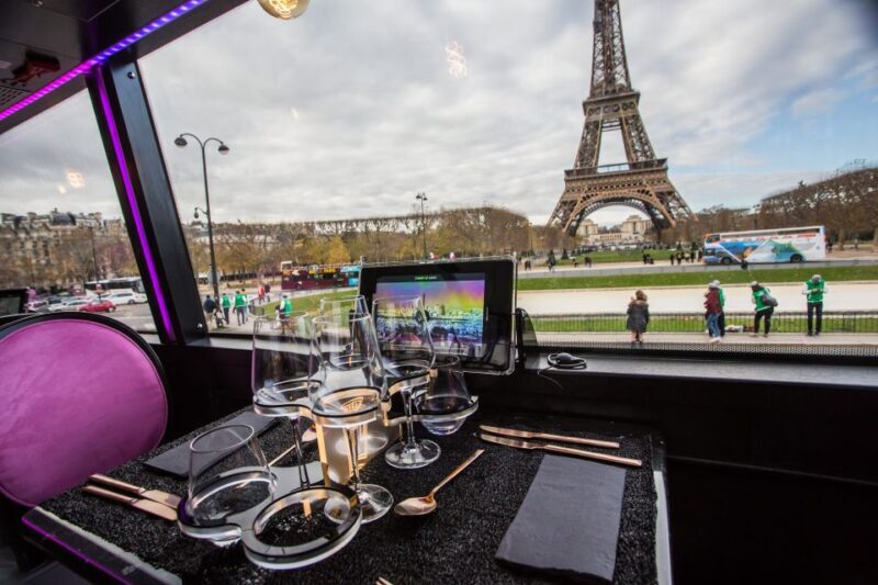 Champs Elysées Bus Toqué Lunch w/ a Glass of Champagne - A Closer Look at the Experience