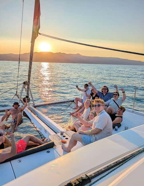 Chania Old Port: Luxury Sunset Catamaran Cruise with Wine - Key Points