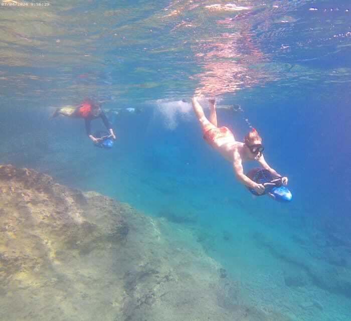 Chania: Sea Scooter Snorkeling boat tour - The Sum Up
