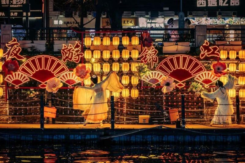 Chengdu: Jinjiang River Night Cruise with Guide - Key Points