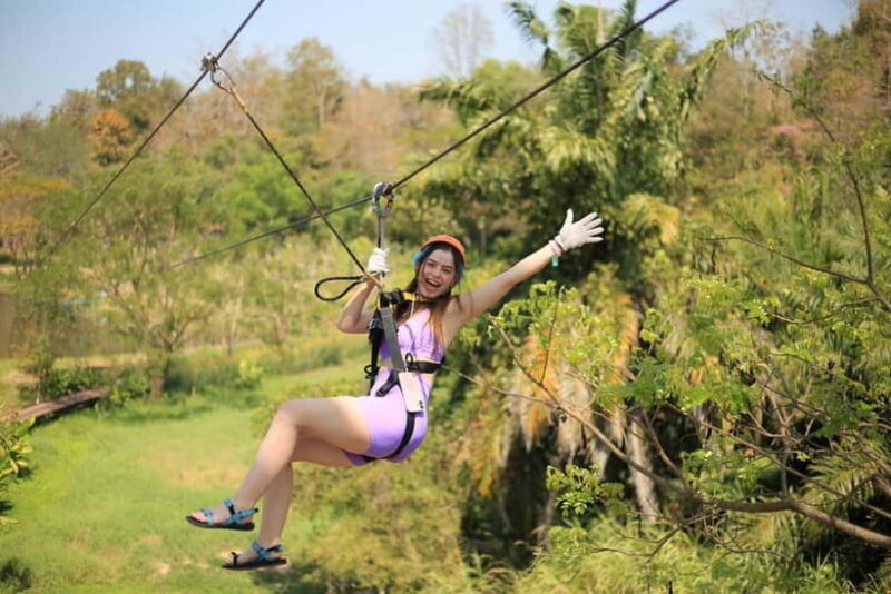 Chiang Mai: Zipline & High Rope without Lunch & Transfer - The Challenge: Zipline and High Rope Courses