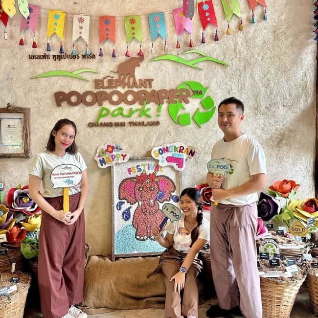 ChiangMai Elephant POOPOOPAPER Park Optional StickyWaterfall - The Experience Provider: Tripora Travel