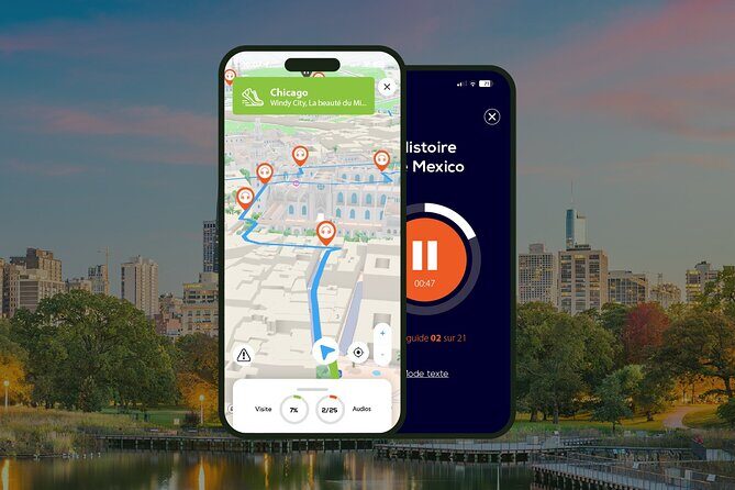 Chicago Audio Guided Walking Tour 3h and 25 Audio Commentaries - Key Points