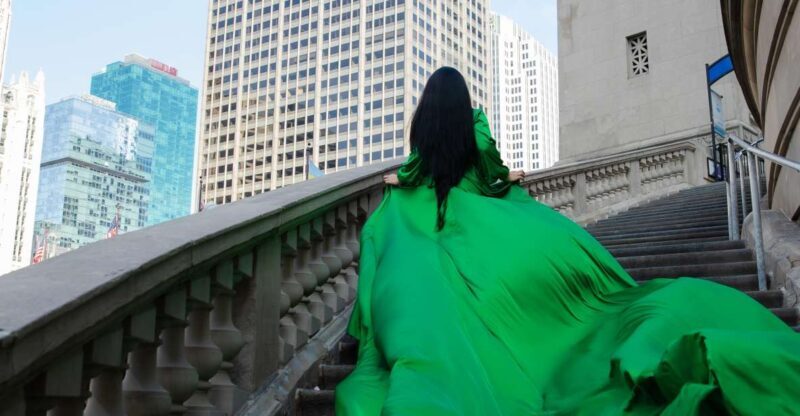 Chicago Luxury Flying Dress Photoshoot - Key Points