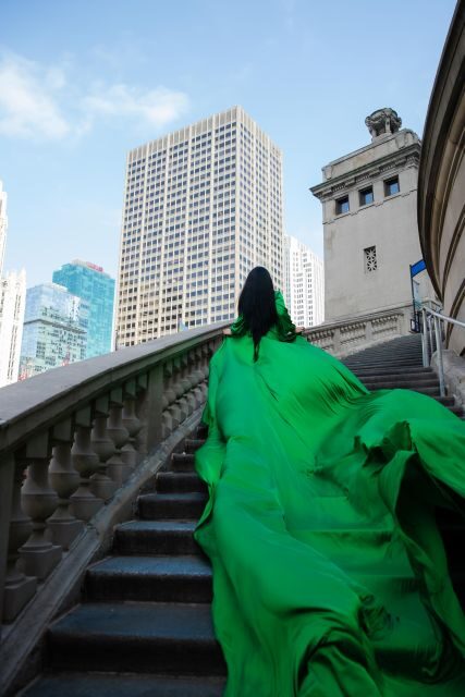 Chicago Luxury Flying Dress Photoshoot - The Dress: Style and Fit