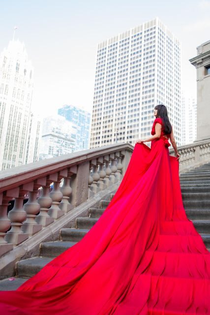 Chicago Luxury Flying Dress Photoshoot - The Delivery: Quick and Easy Sharing