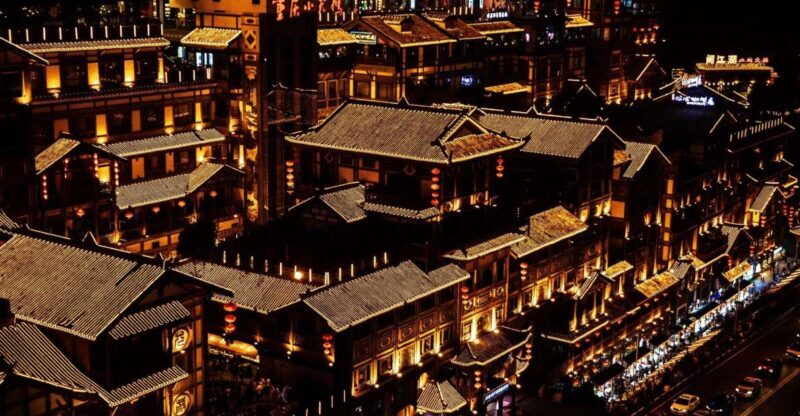 Chongqing: Illuminated Night Tour with Cruise or Hot Pot - Key Points