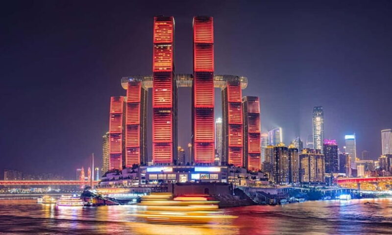 Chongqing Two Rivers Night Tour+WFC Building + Ciqikou Tour - Taking in the City from the WFC Huixianlou