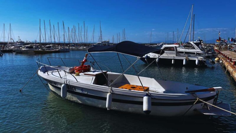 Cilento: sunset boat tour with aperitif from Agropoli - Key Points