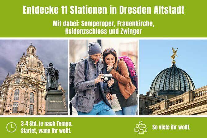City game scavenger hunt Dresden old town - independent city tour - What Makes the Itinerary Stand Out?