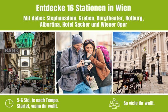 City game scavenger hunt Vienna - independent city tour I discovery tour - Key Points