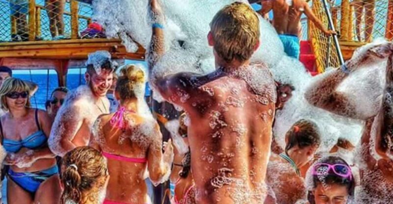 City of Side: Dolphin Island Boat Tour with BBQ & Foam Party - Key Points