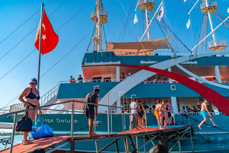City of Side: Sightseeing Cruise w/ Swim Stops & Foam Party - Timing and Logistics