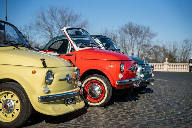 Classic Elegance: Vintage Fiat 500 Cabriolet Rome Tour - Passing by the Terme di Caracalla