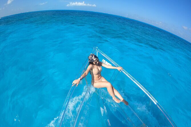 Clear Boat tour in Cancun for 1.5 hours best for photos - Key Points