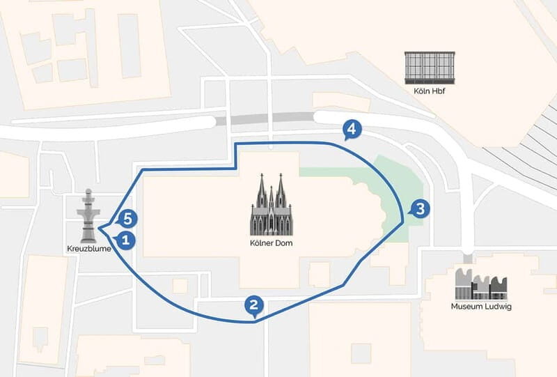 Cologne Cathedral Walking Tour around the cathedral with VR - Key Points
