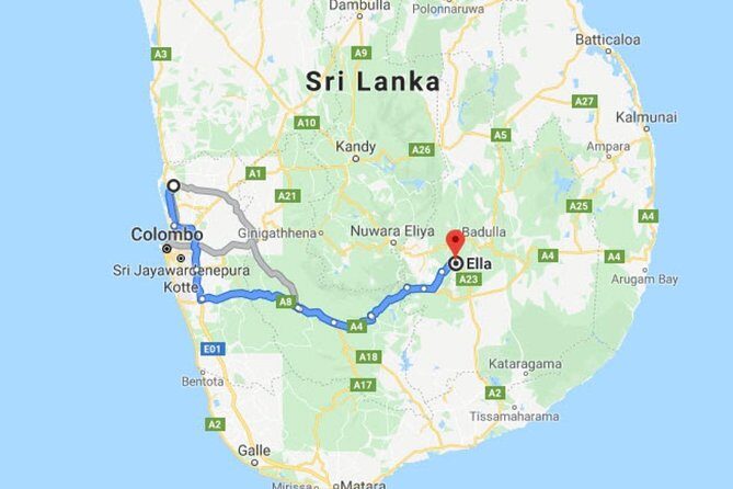 Colombo (CMB) Airport to Ella City Private Transfer - A Well-Thought-Out Way to Begin Your Sri Lanka Adventure
