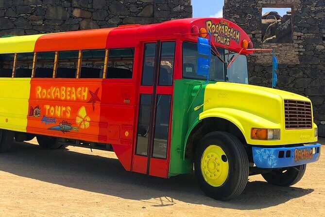 Colorful Beach Bus Sightseeing Tour of Aruba - FAQs
